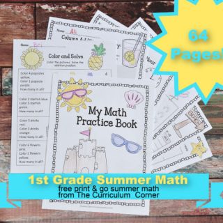 K-6 Summer Math Booklets - The Curriculum Corner 123