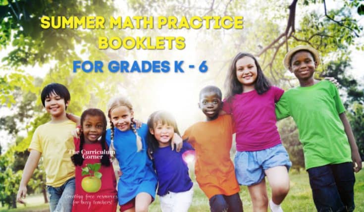 K-6 Summer Math Booklets - The Curriculum Corner 123