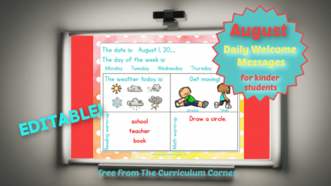 August Resources Collection - The Curriculum Corner 123