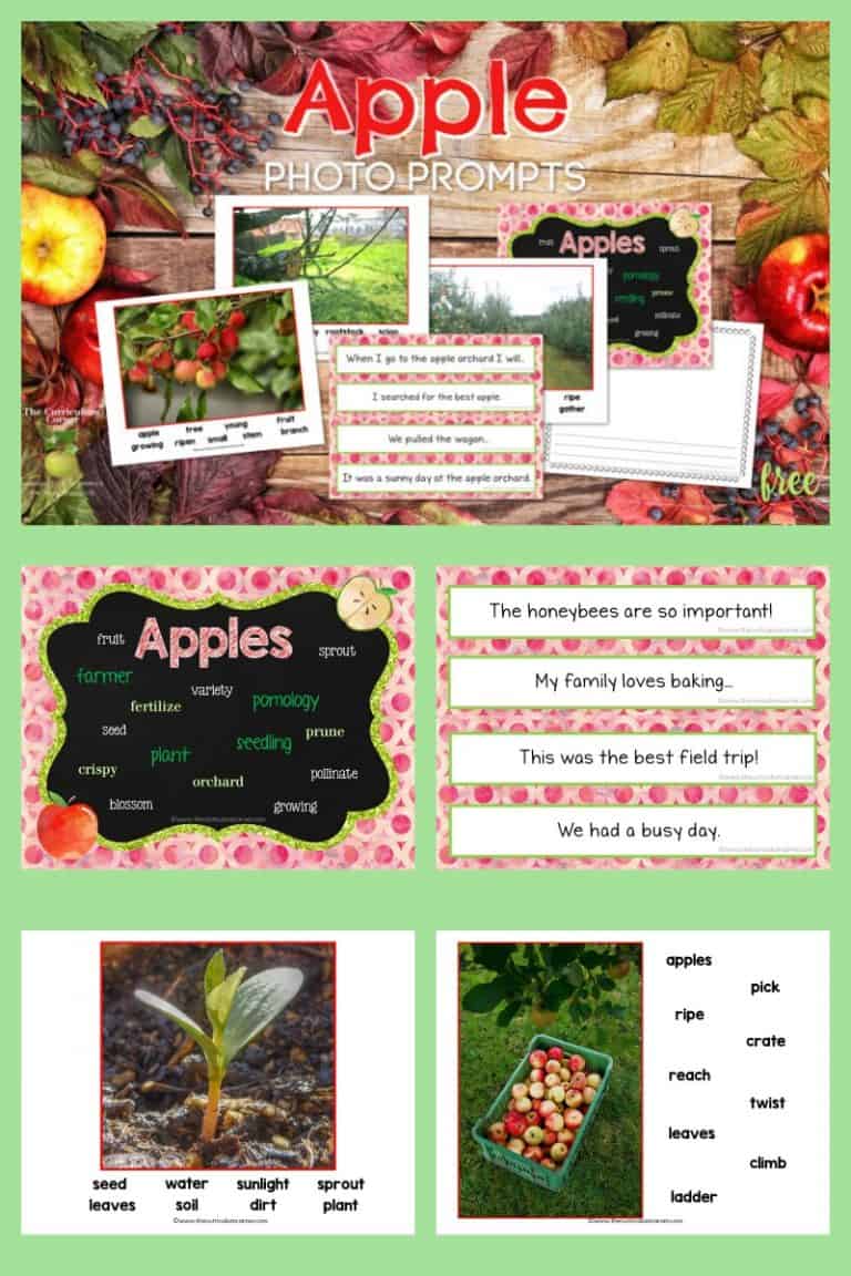 Apple Photo Prompts - The Curriculum Corner 123