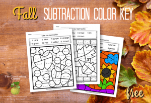 Fall Color Key Subtraction - The Curriculum Corner 123
