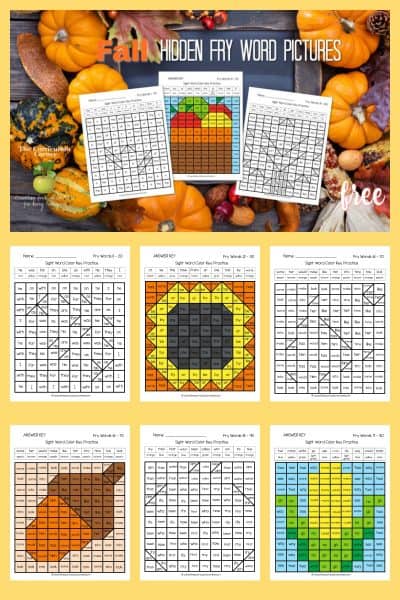 Fall Fry Hidden Pictures - The Curriculum Corner 123
