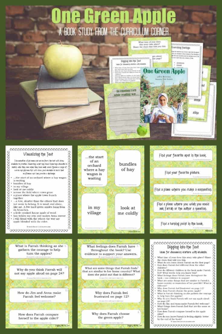Book Study: One Green Apple - The Curriculum Corner 123