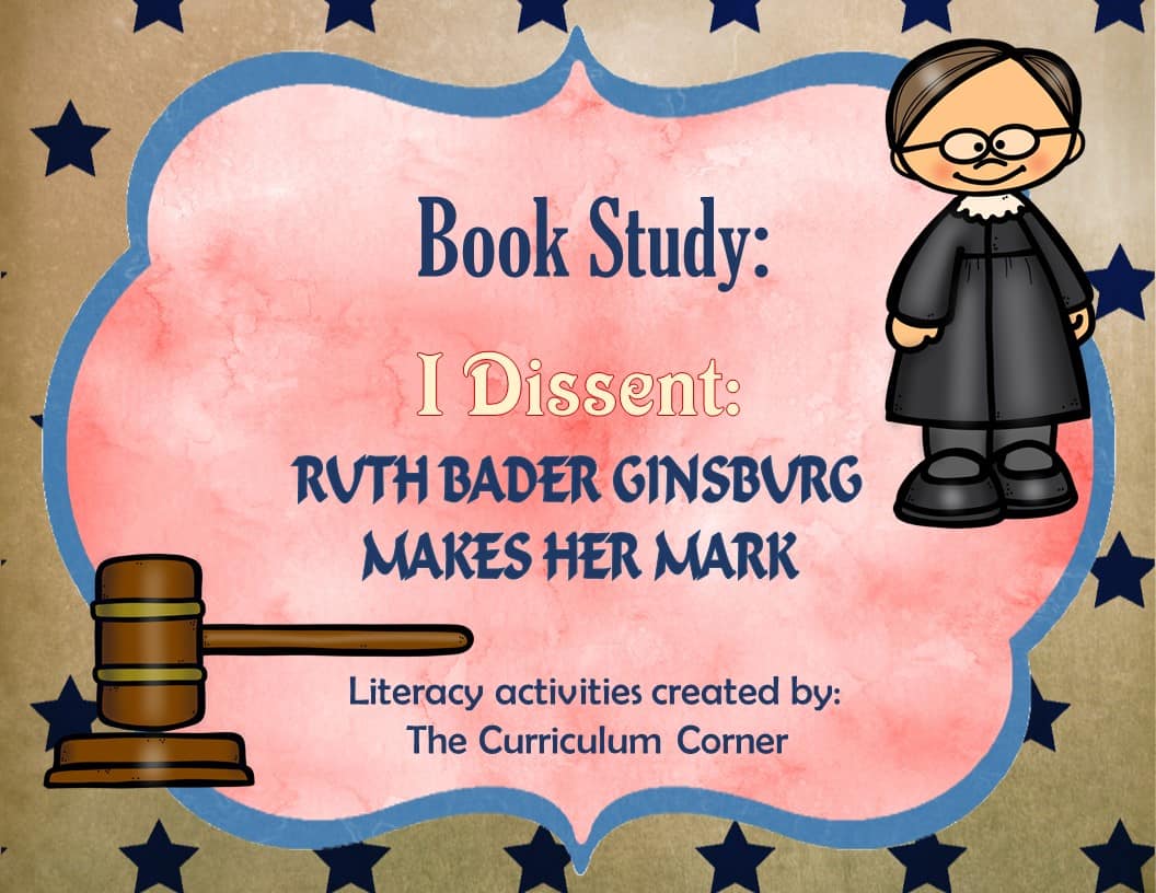 Book Study: Ruth Bader Ginsburg - The Curriculum Corner 123