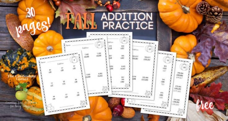 fall-addition-practice-456-facebook.jpg - The Curriculum Corner 123