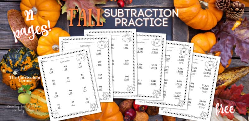 fall-subtraction-practice-456-facebook.jpg - The Curriculum Corner 123