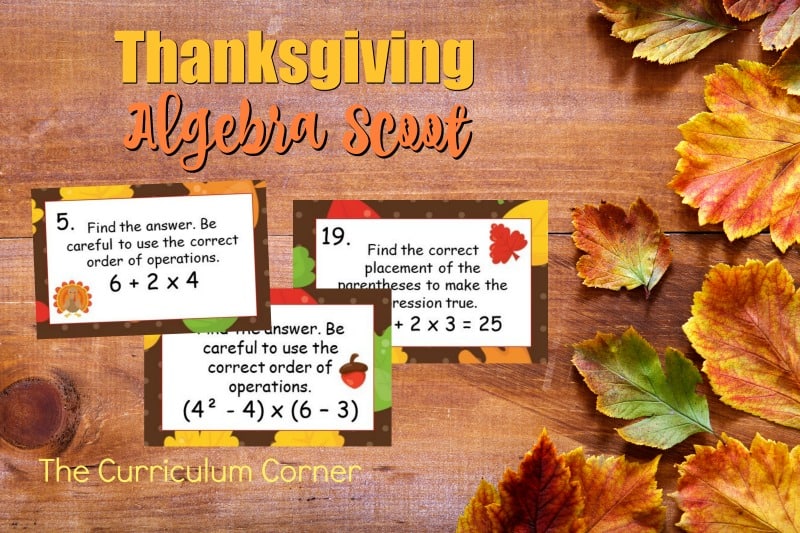 Thanksgiving Activities for the Classroom - The Curriculum Corner 123