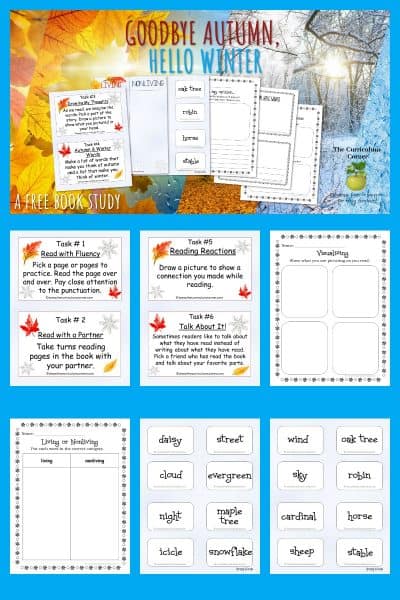Book Study: Goodbye Autumn, Hello Winter - The Curriculum Corner 123
