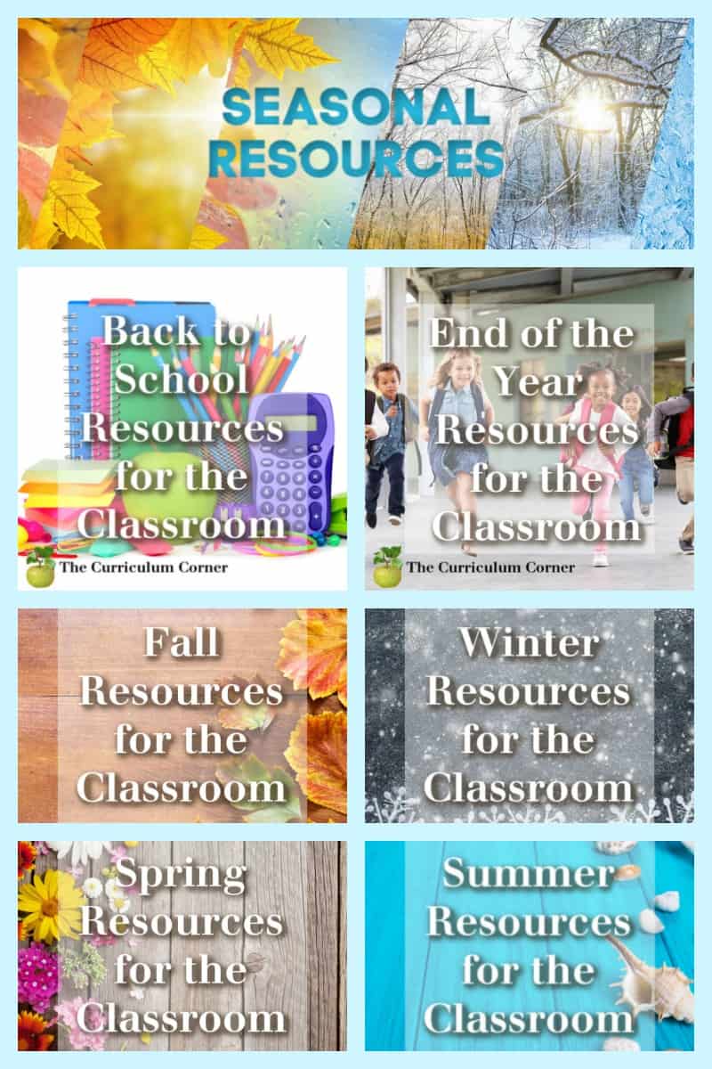 Seasonal - The Curriculum Corner 123