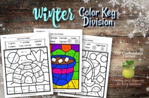 Winter Color Key Division - The Curriculum Corner 123