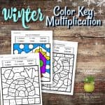 Winter Dab a Dot Multiplication Facts - The Curriculum Corner 123