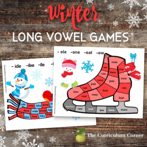 winter long vowels feature - The Curriculum Corner 123