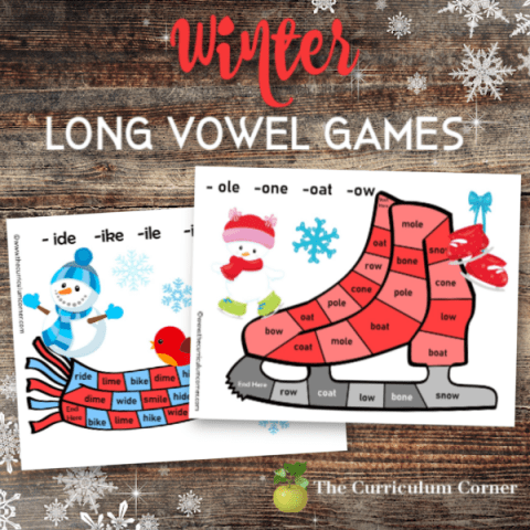 winter long vowels feature - The Curriculum Corner 123