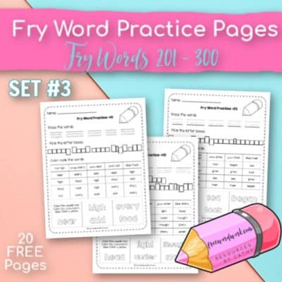 Fry Resource Collection - The Curriculum Corner 123