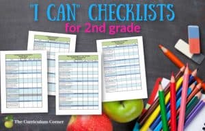 Updated 2nd Grade CCSS "I Can" Checklists - The Curriculum Corner 123