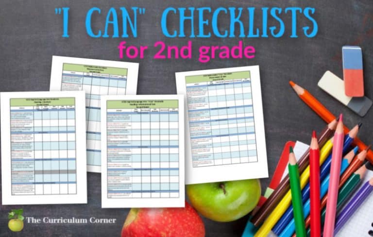 Updated 2nd Grade CCSS "I Can" Checklists - The Curriculum Corner 123