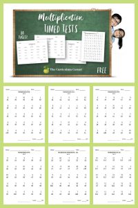Multiplication Timed Tests - The Curriculum Corner 123