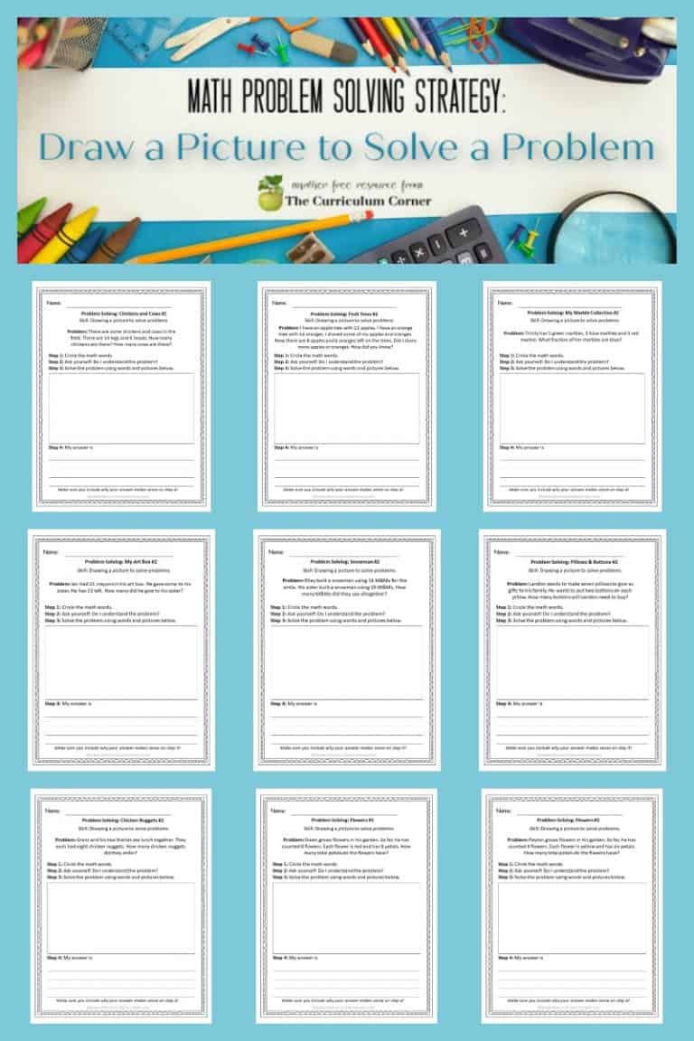 Strategy: Draw a Picture - The Curriculum Corner 123