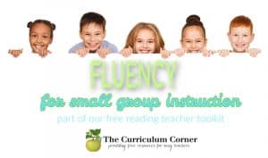 Fluency for Small Groups - The Curriculum Corner 123