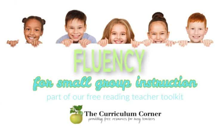 Fluency for Small Groups - The Curriculum Corner 123