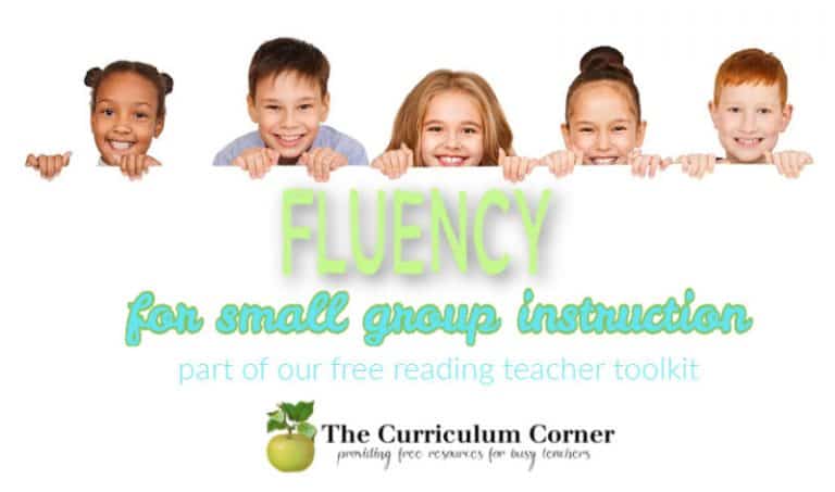 Fluency for Small Groups - The Curriculum Corner 123