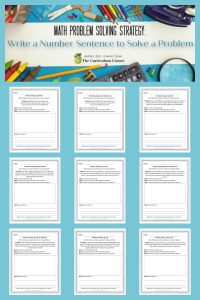 Strategy: Write a Number Sentence - The Curriculum Corner 123