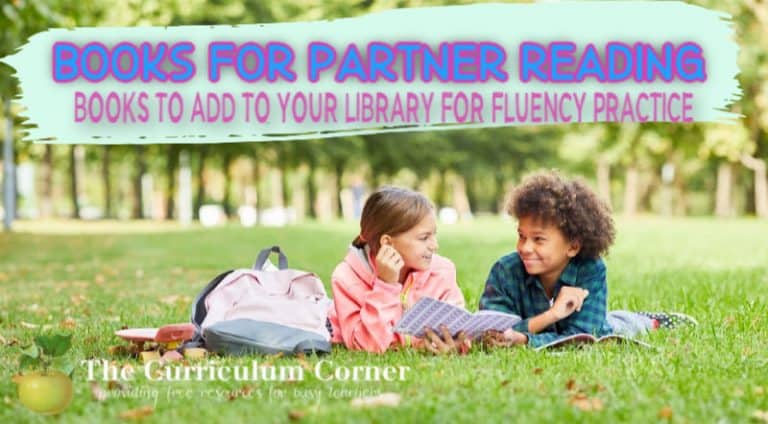 Books for Partner Reading - The Curriculum Corner 123