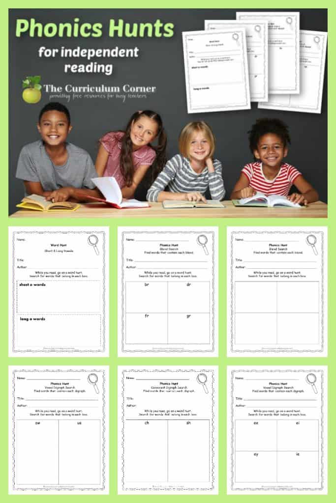 Phonics Practice for Independent Reading - The Curriculum Corner 123