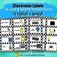 Editable Classroom Labels - The Curriculum Corner 123