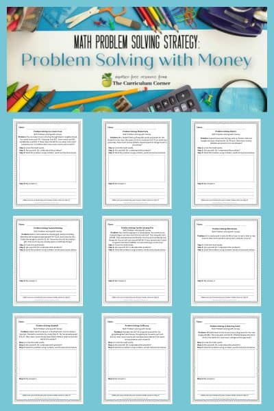 Problem Solving with Money - The Curriculum Corner 123