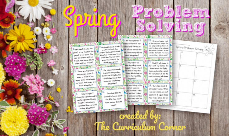 Spring Problem Solving (2nd Grade) - The Curriculum Corner 123
