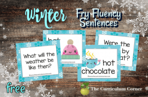 Winter Fry Fluency Sentences - The Curriculum Corner 123