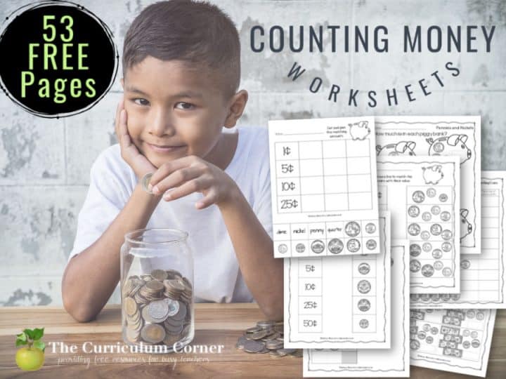 Counting Money Worksheets - The Curriculum Corner 123