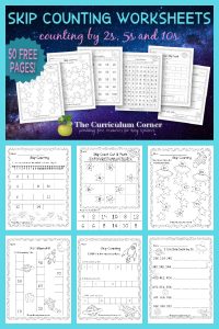 Skip Counting Worksheets - The Curriculum Corner 123