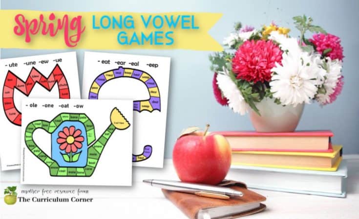 spring-long-vowel-game - The Curriculum Corner 123