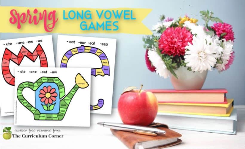 spring-long-vowel-game - The Curriculum Corner 123