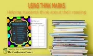 Think Marks for Reading - The Curriculum Corner 123