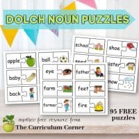 Dolch Sight Words - The Curriculum Corner 123
