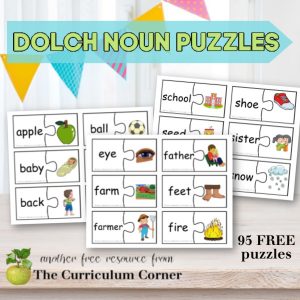 Dolch Sight Words - The Curriculum Corner 123