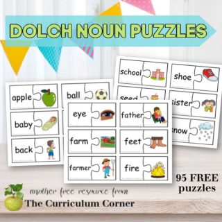 Dolch Sight Words - The Curriculum Corner 123
