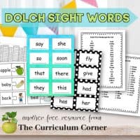 Fry Words or Dolch Words? - The Curriculum Corner 123