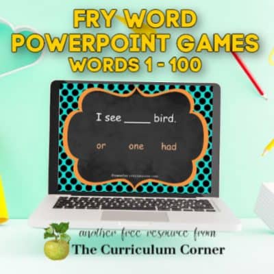 PowerPoint Games for e-Learning - The Curriculum Corner 123