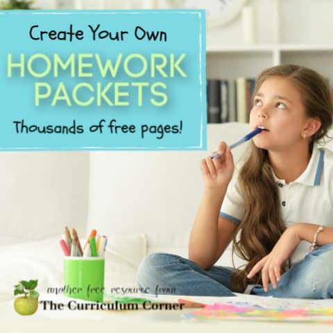 Ideas for Home Learning - The Curriculum Corner 123