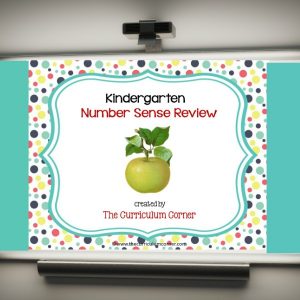 number sense kinder feature - The Curriculum Corner 123