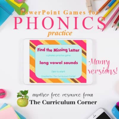 PowerPoint Games for e-Learning - The Curriculum Corner 123