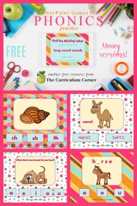 Phonics Games for PowerPoint - The Curriculum Corner 123