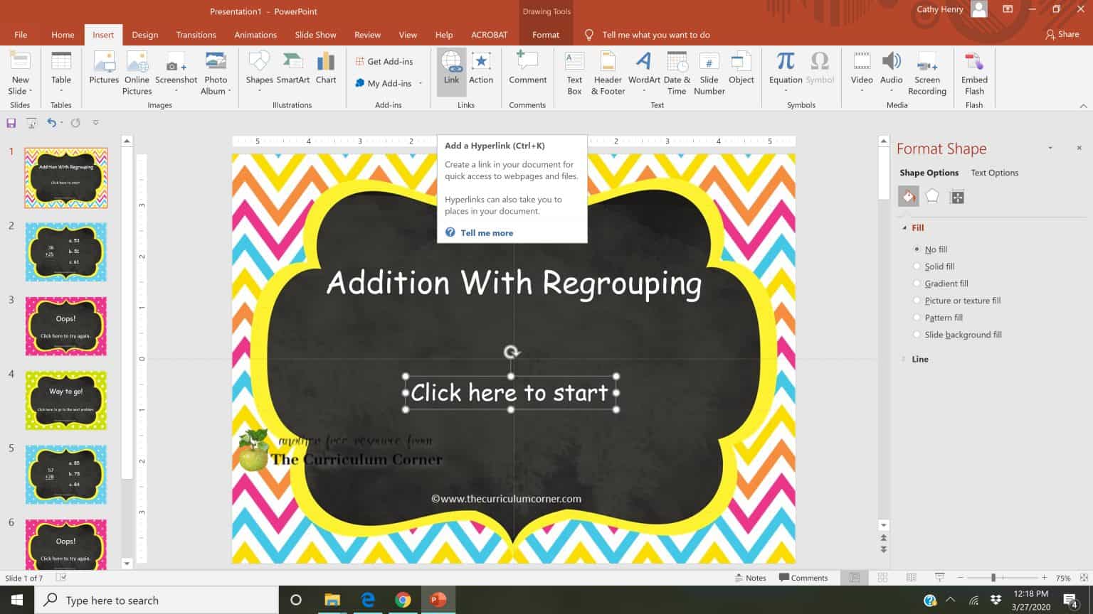 How to Make a PowerPoint Game - The Curriculum Corner 123