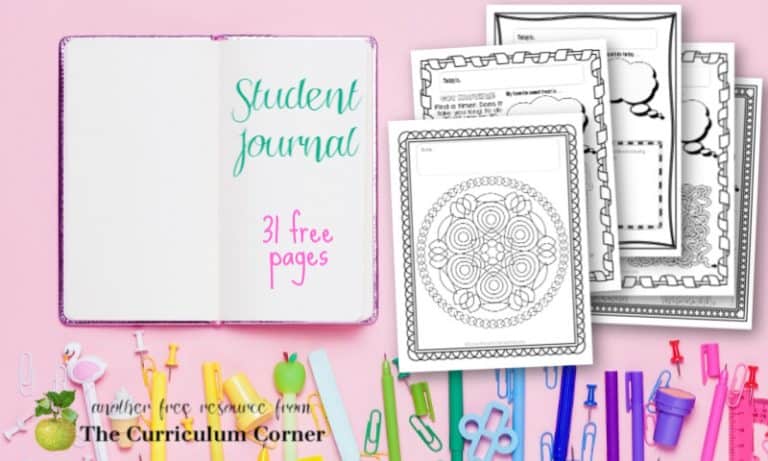 Student Journal - The Curriculum Corner 123