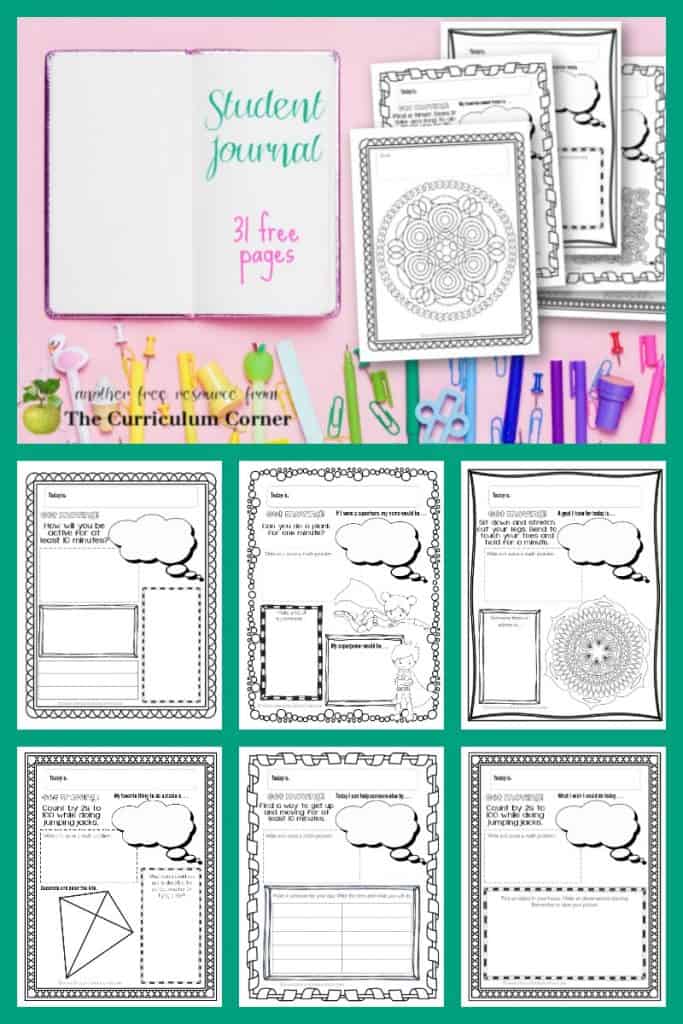 Student Journal - The Curriculum Corner 123