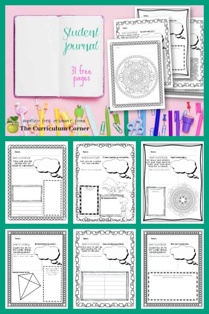 Student Journal - The Curriculum Corner 123